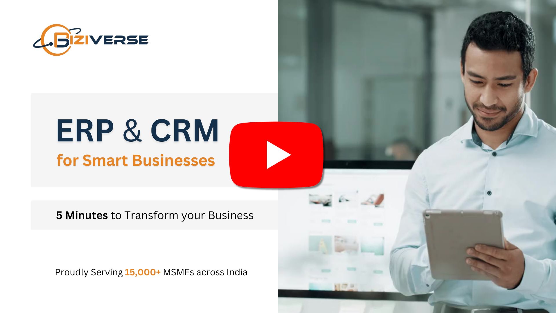 Biziverse ERP & CRM Software serving 30,000+ Indian MSMEs